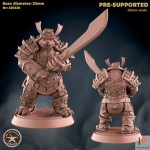Panda-folk Royal Guard Miniature | 28mm-32mm | Resin 3D Printed ...