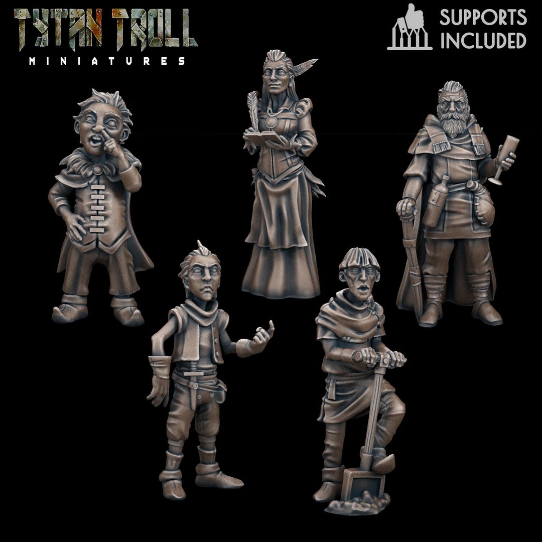 Curse of Strahd Vampires Miniatures | 28mm-32mm | Resin 3D Printed ...