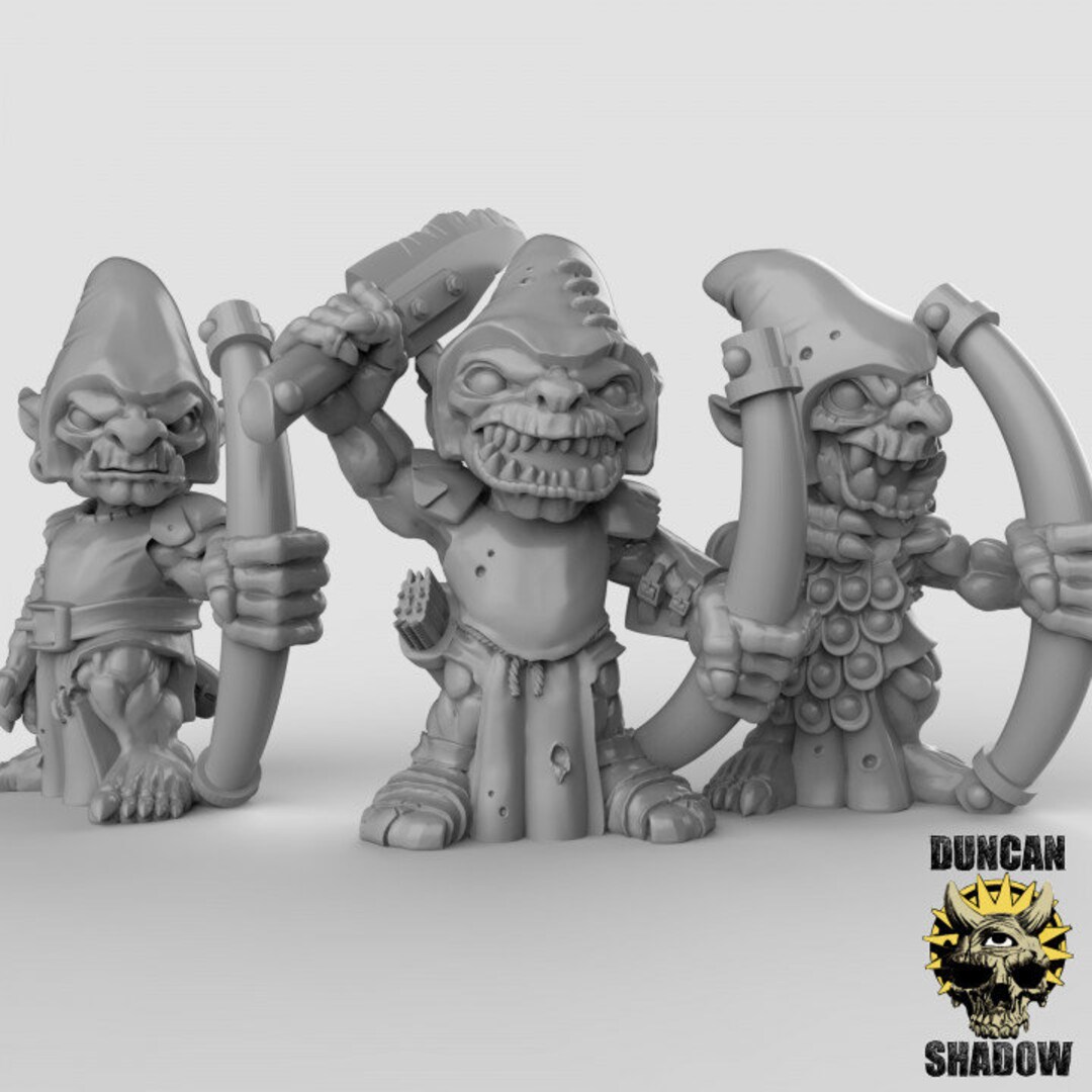 Goblin Bowman Miniatures, Unpainted Resin, Duncan Shadow Design - Etsy