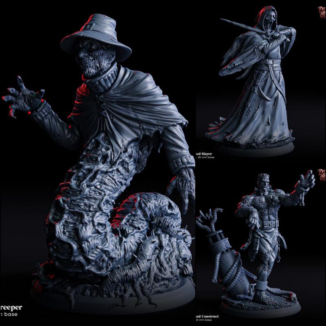 Nightmare Creepers, 32mm Scale, Miniature, Role Playing Games Miniature ...