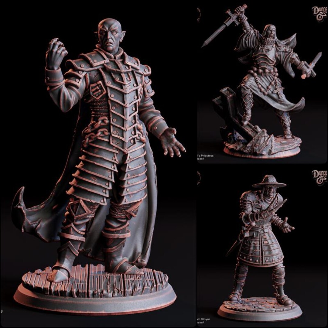 The Ancient Vampire, the Devil's Priestess, the Dream Slayer, 32mm ...