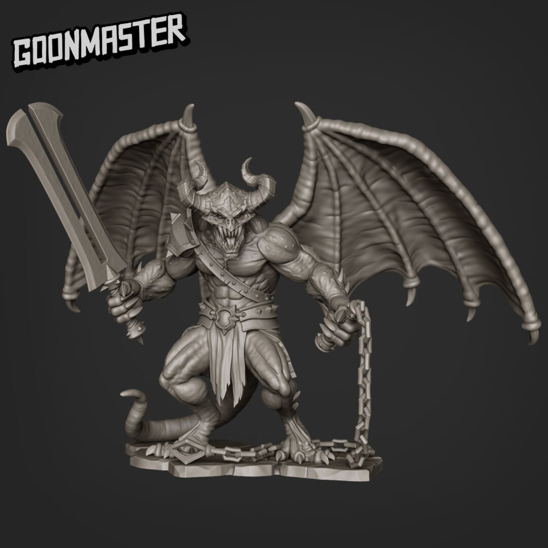 Pit Fiend by Goon Miniatures for Dungeons and Dragons and Tabletop ...