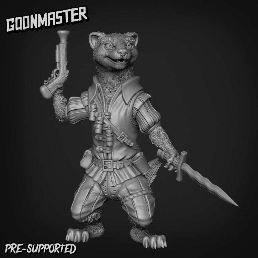 Weasel Set 2 Miniature for 28mm and 32mm Scale Games - Dungeons and ...
