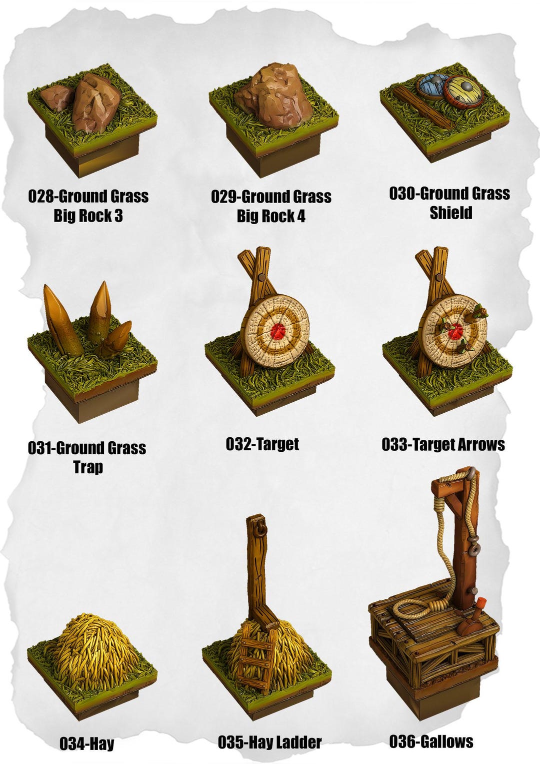Ruins Terrain – Grass & Trap Pack for Dnd Tiles - Etsy