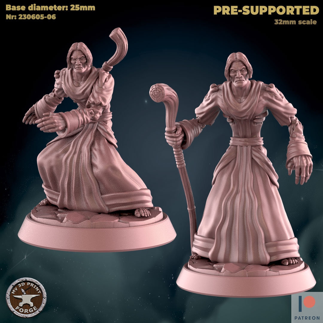 Malee Undead Wizard / Mage, by My3dprintforge Dnd, Dungeon and Dragon ...