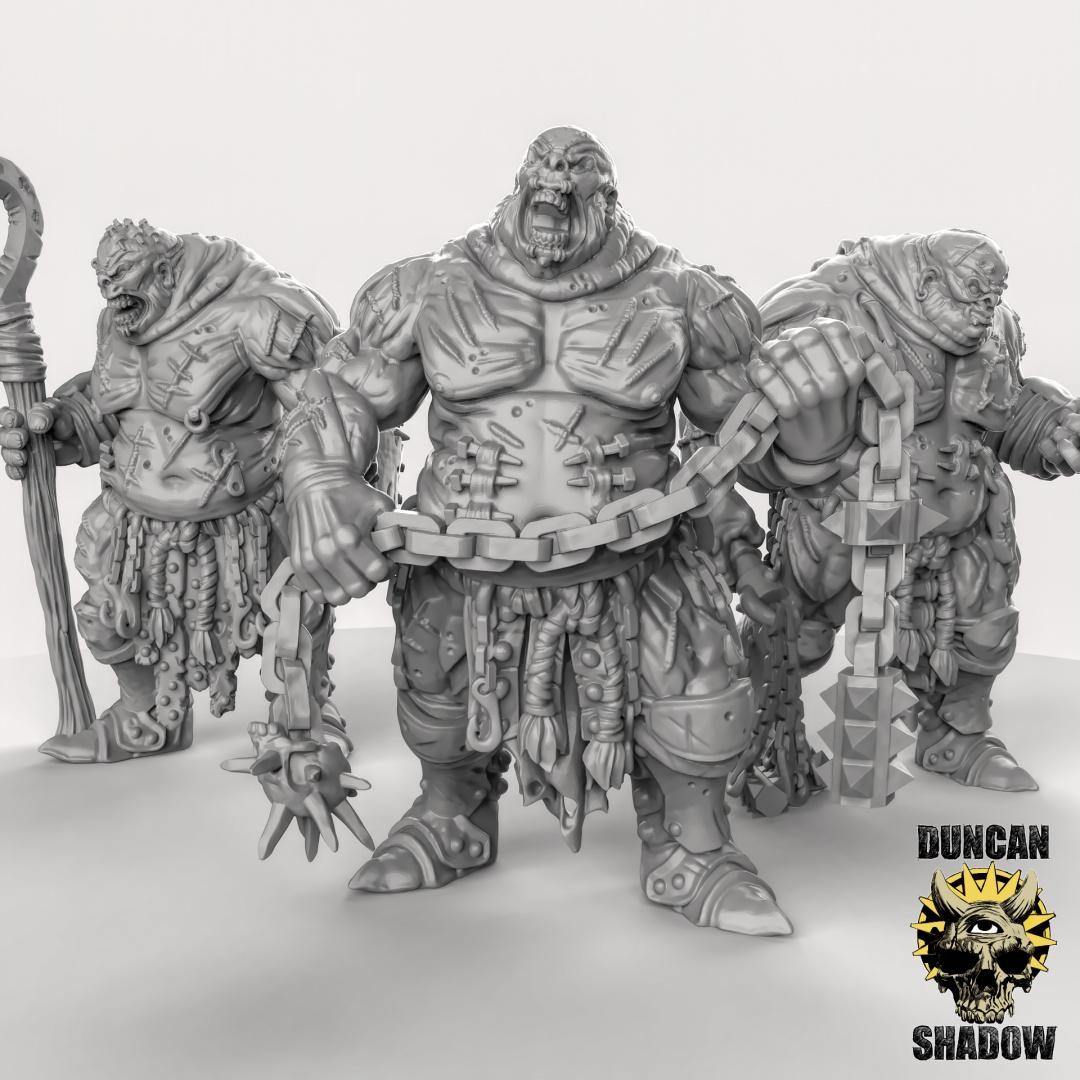 Large Chaos-scarred Miniature | 28mm-32mm | 3D Printed Resin Chaos ...