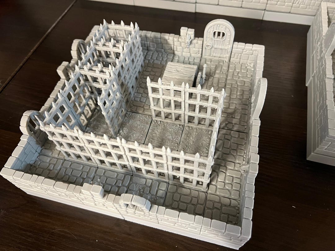 Dungeon Blocks Prison Set – Modular 3D Printed Dungeon Tiles for Dnd ...