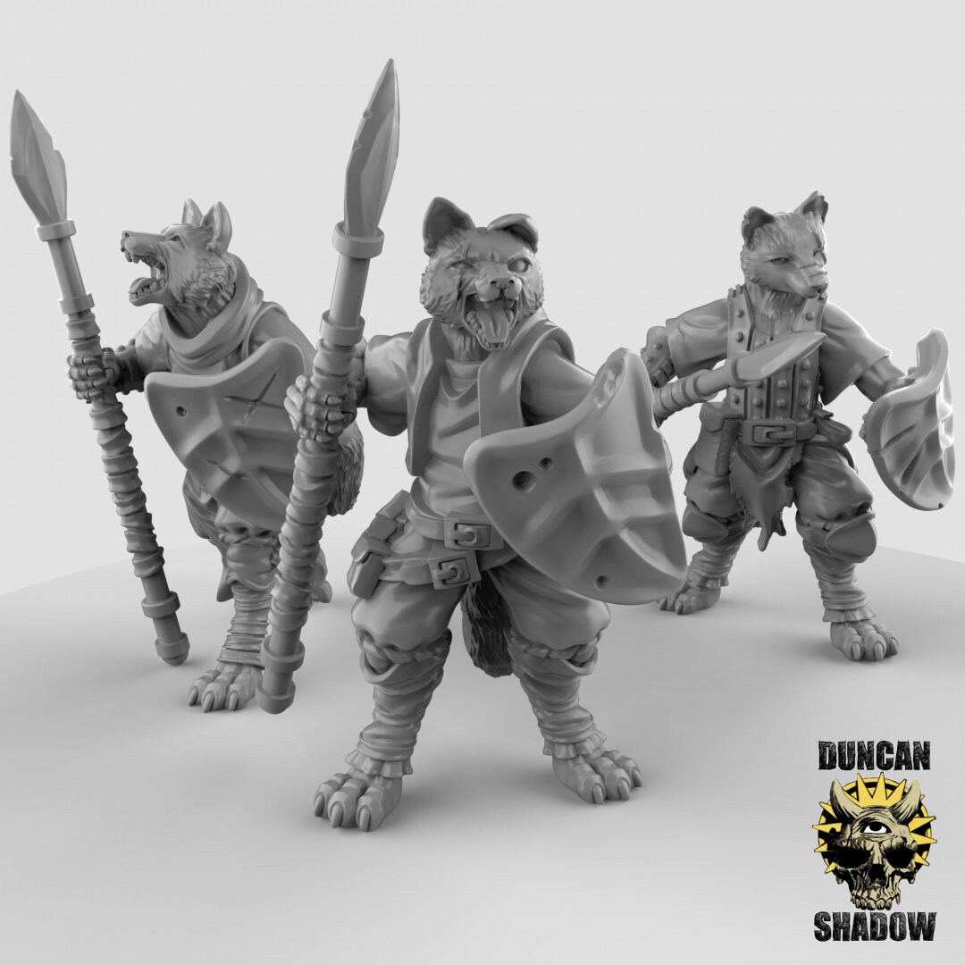 Leema / Cat-folk Set 1 by Duncan Shadow Dnd, Dungeon and Dragon Mini ...