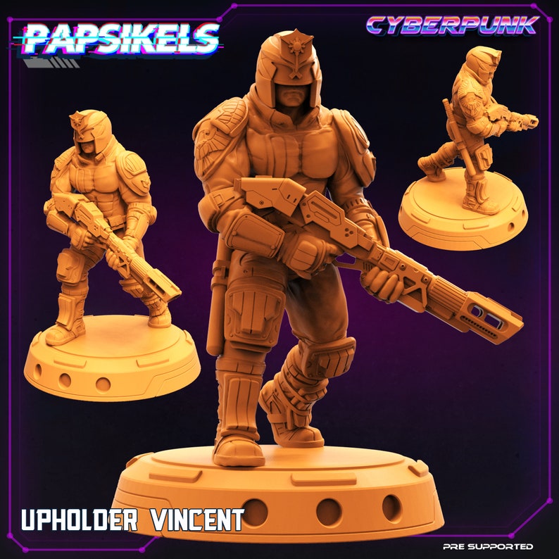 Law Upholders Miniature Set, Sci-fi Tabletop RPG - Etsy
