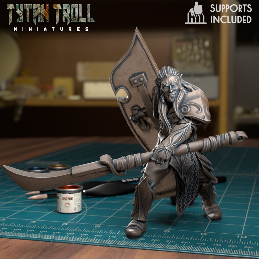 Elf Ranger Miniatures | 28mm-32mm | Resin 3D Printed Elf Ranger ...