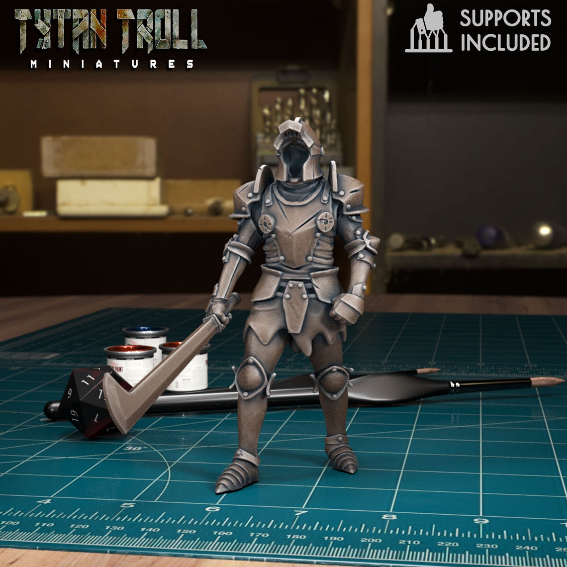 Animated Armour Miniature Bundle | Tabletop RPG, 28/32mm Scale – Tytan ...