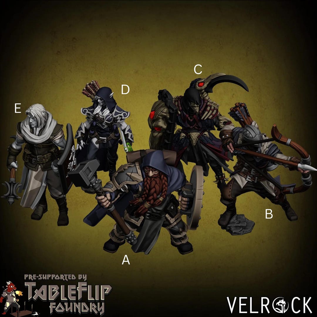 Fantasy Player Character Miniature | Dnd Adventurer Hero | Tabletop RPG ...