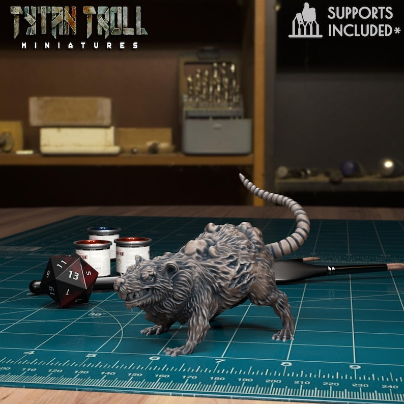 28/32mm, the Giant Plague Rat Bundle, Miniatures, Tytantroll Minitures ...