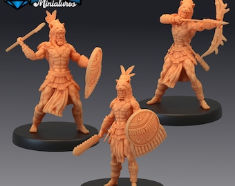 Aztec Warrior Miniature - Etsy