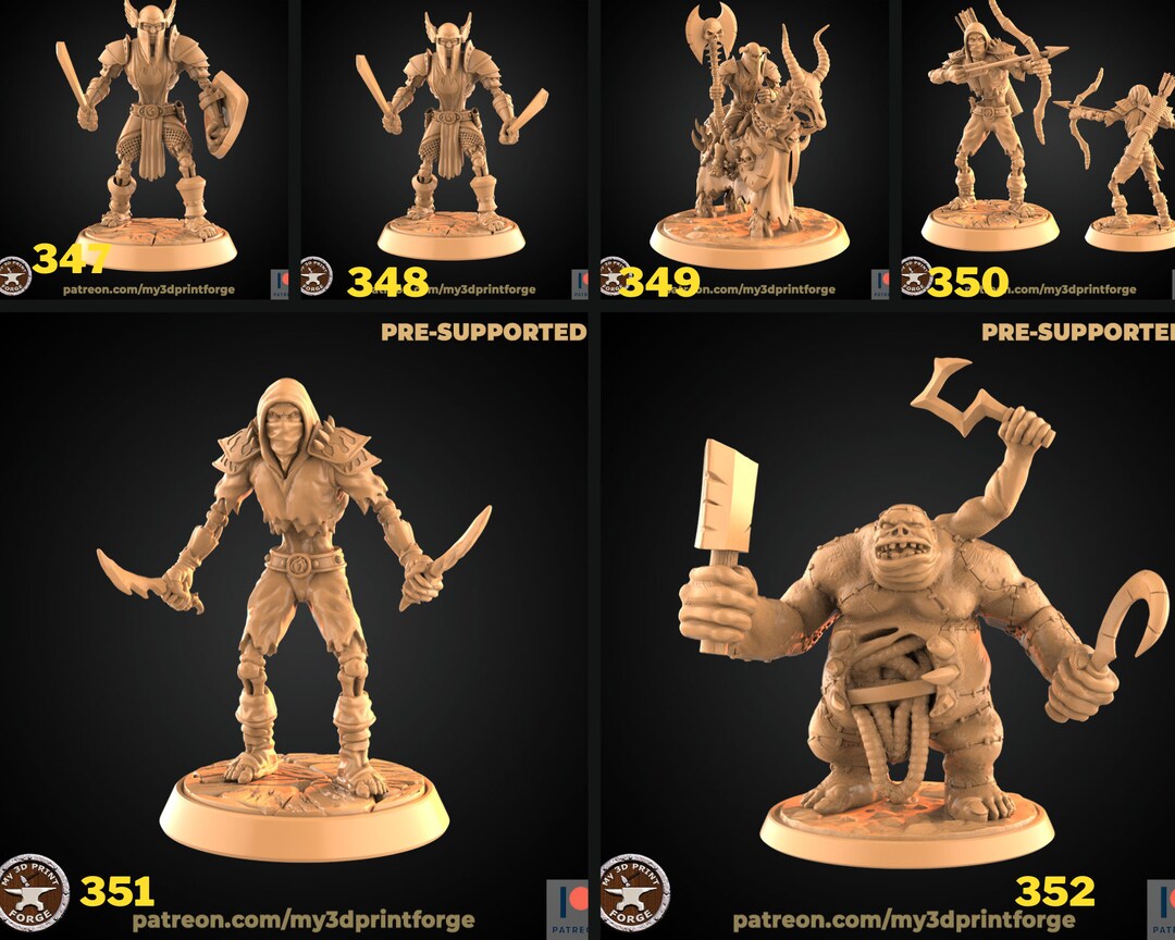 Undead Miniature | 28mm-32mm | Resin 3D Printed Undead | D&D ...