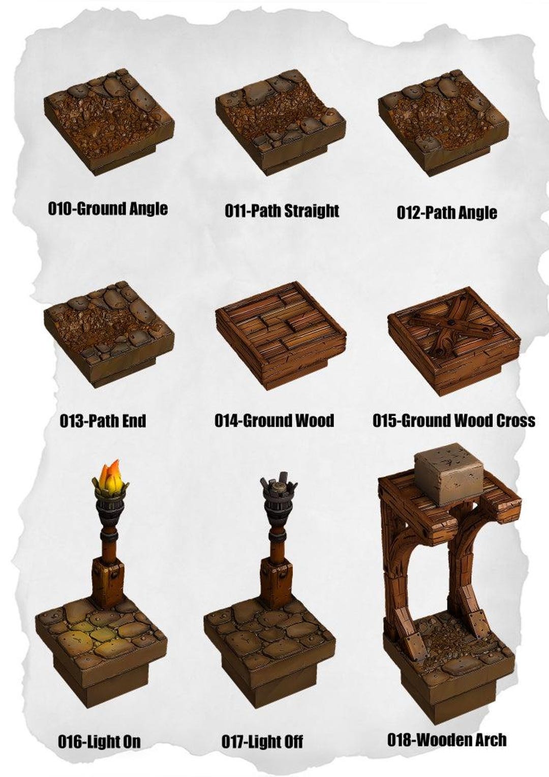 Town Terrain – Pathways & Lights Pack for Dnd Tiles - Etsy