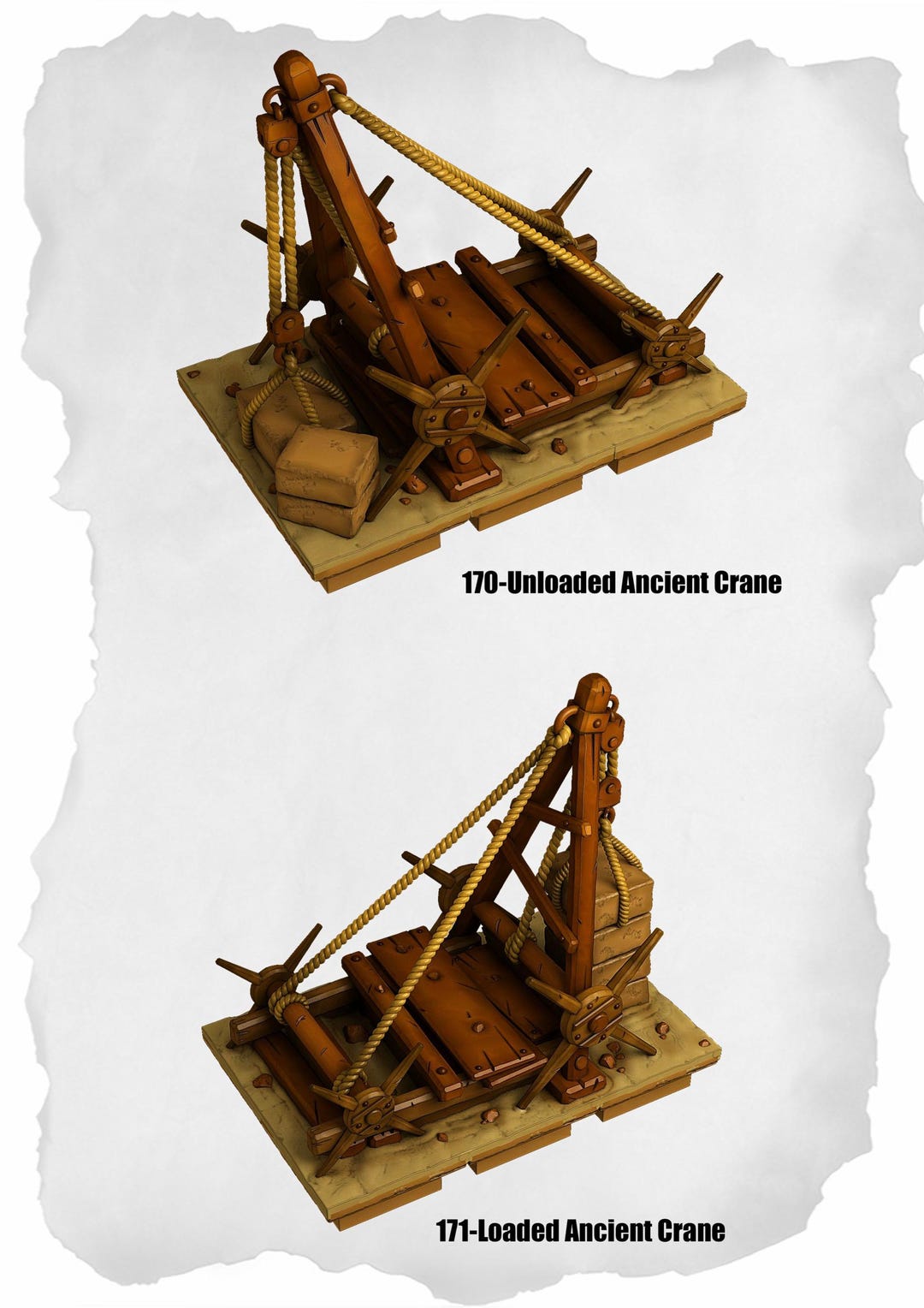 Desert Terrain – Ancient Crane Pack for Dnd Tiles - Etsy