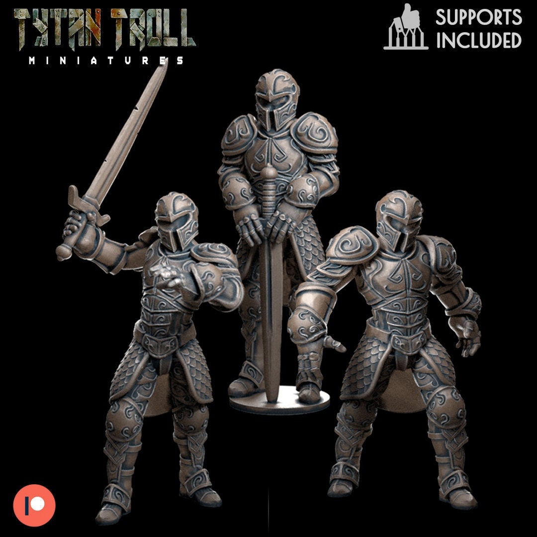 28/32mm, Animated Armour Bundle, Tytantroll Minitures, Dungeon and ...