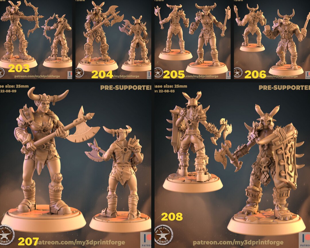 Orc War Boss and Orc Elites Set 2, Vampire Miniature / Vamp , by ...
