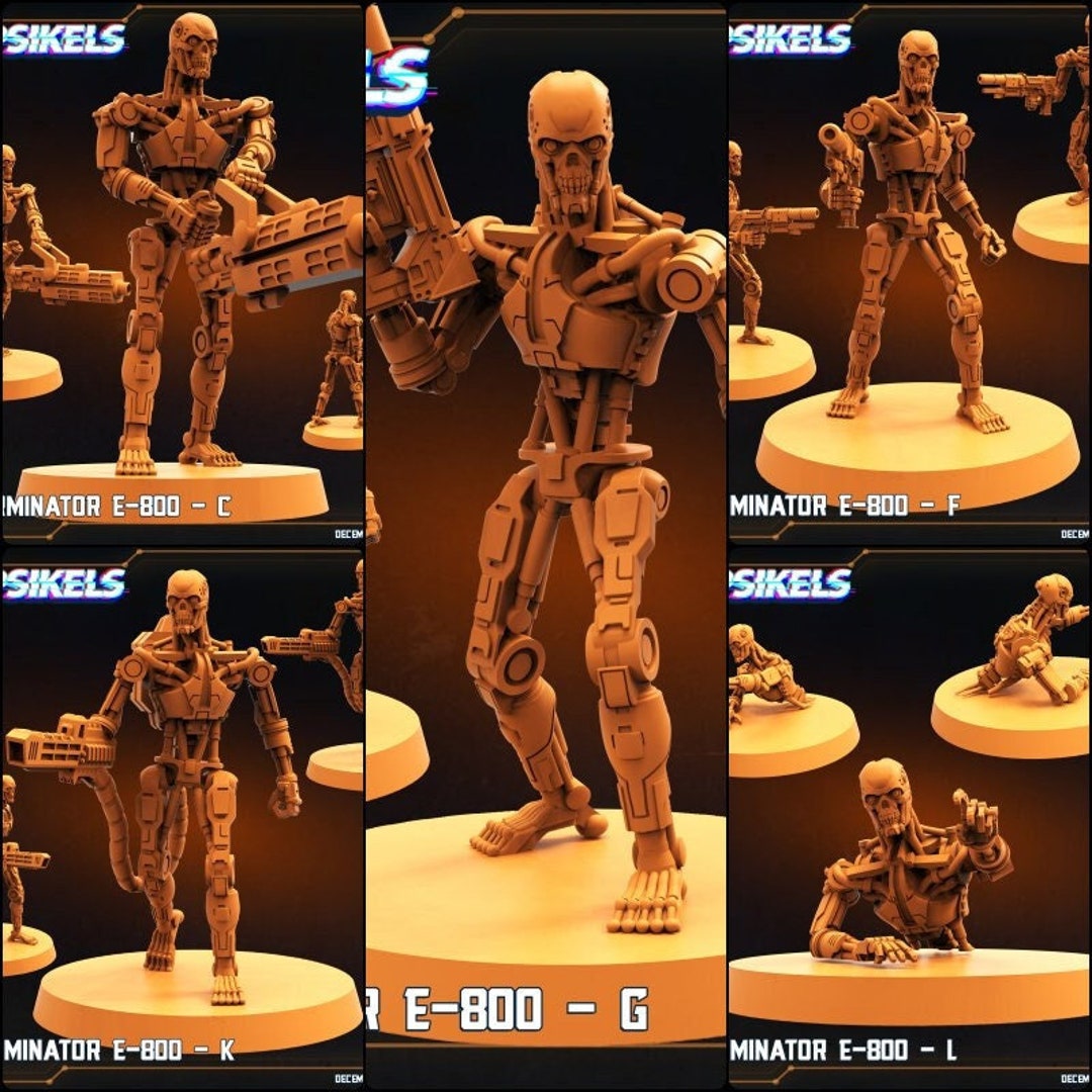 E800 Exterminator Cyborg Miniatures by Papsikels Miniatures Dnd ...