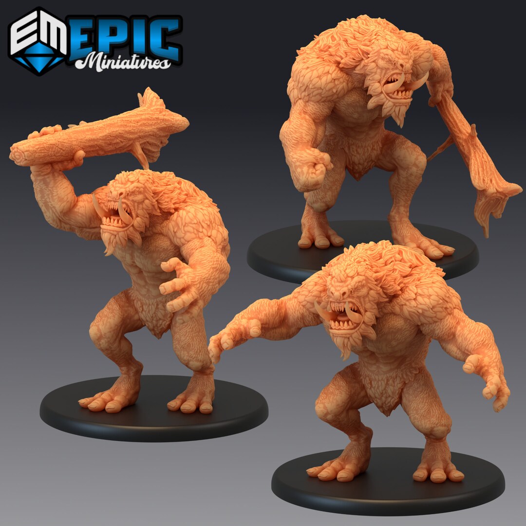 Norse Troll 790-792 ,large Miniature, Epic Miniature, Dungeon and ...