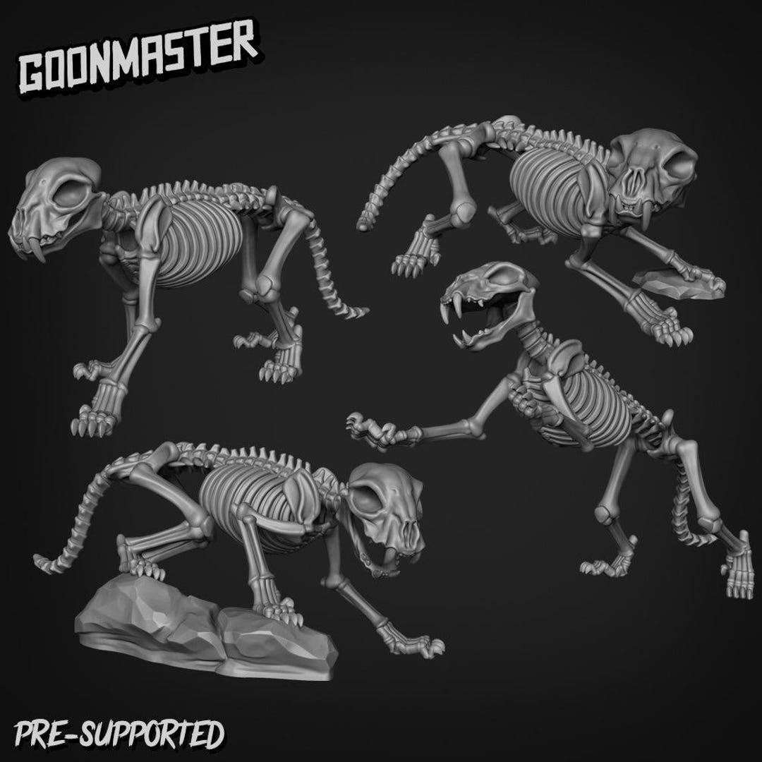 Skeleton Dog by Goon Miniatures for Dungeons and Dragons and Tabletop ...