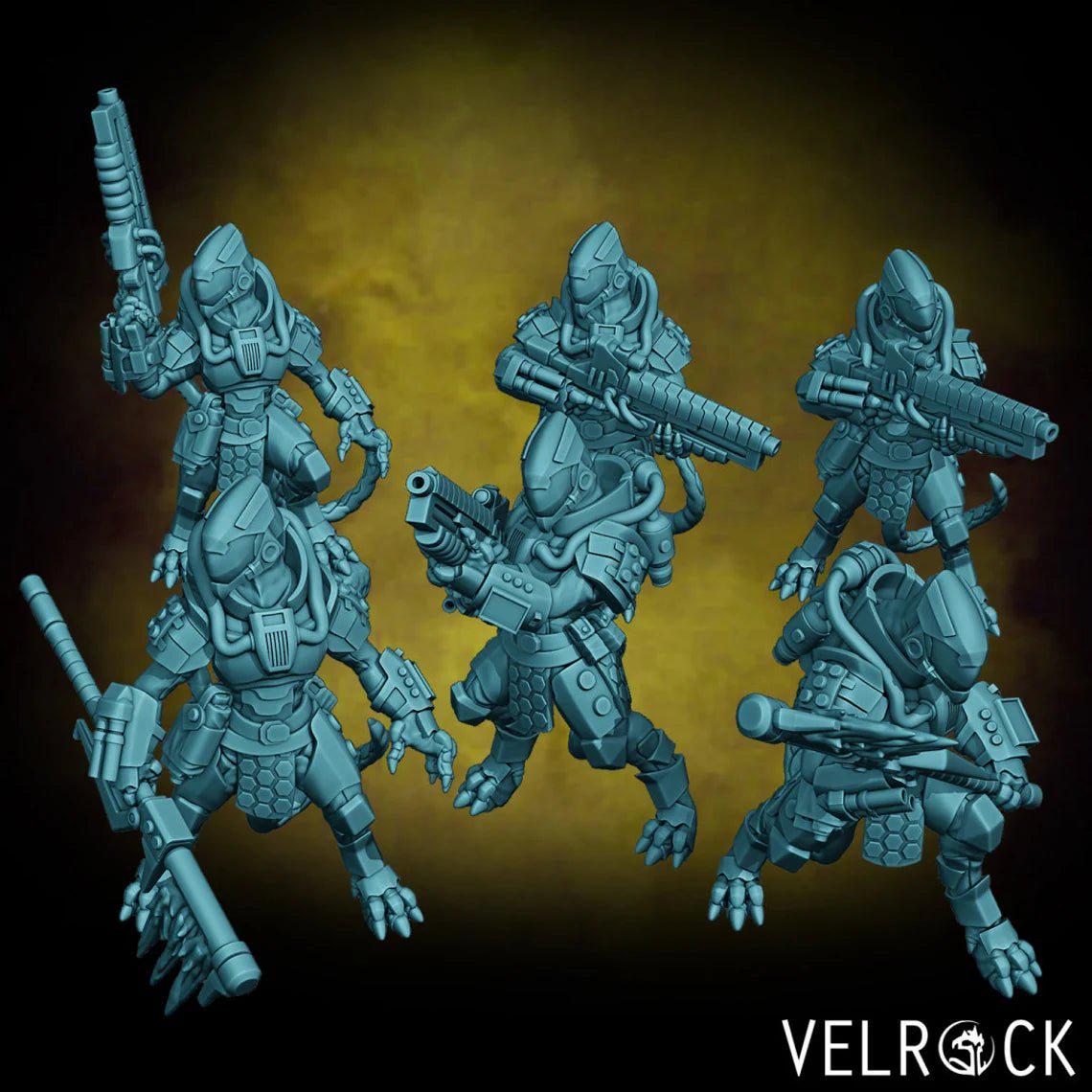 Sci-fi Lizardmen Army Miniature | 28mm-32mm | Resin 3D Printed Alien ...