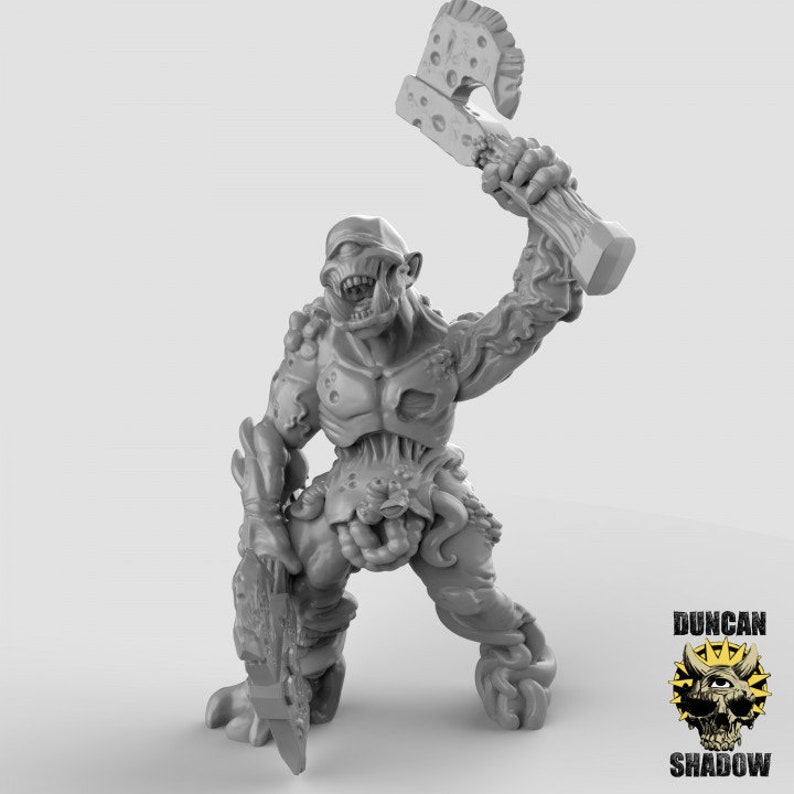 Plague Demon Miniatures, Dnd Zombie Monster, Duncan Shadow Design - Etsy