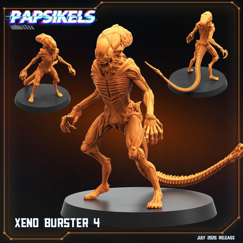 Xeno Burster Alien Miniatures | 28mm-32mm Resin Sci-fi Aliens ...