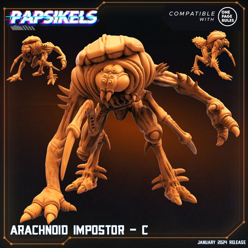 Arachnoid Imposter Miniatures | Sci-fi Alien Insect | 28mm-32mm | Resin ...