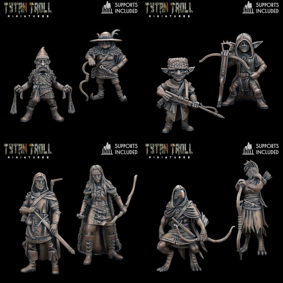 28/32mm Ranger Heroes of the Races , Medium Miniatures, Tytantroll ...
