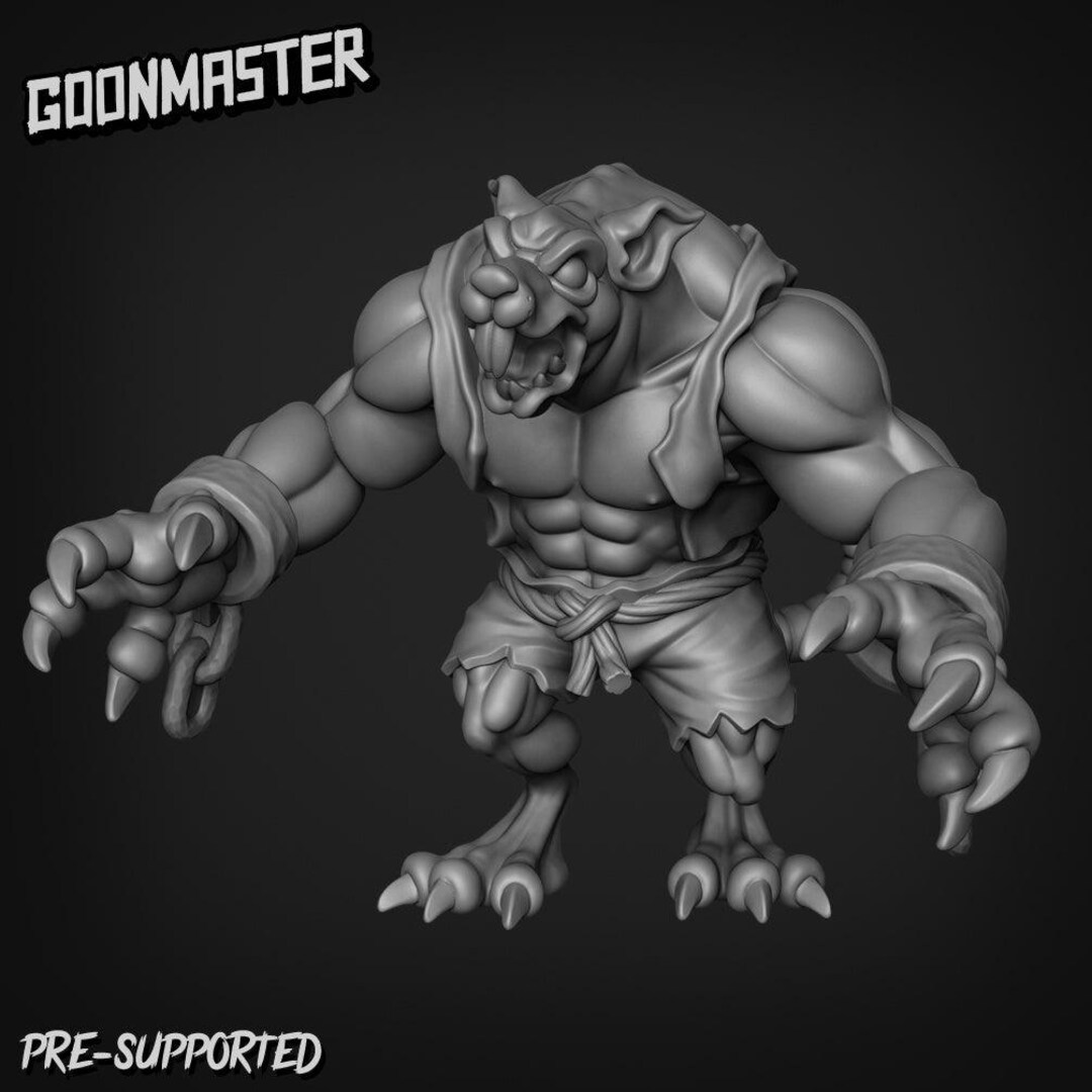 Ratfolk Ogre Miniature for 28mm and 32mm Scale Games - Dungeons and ...