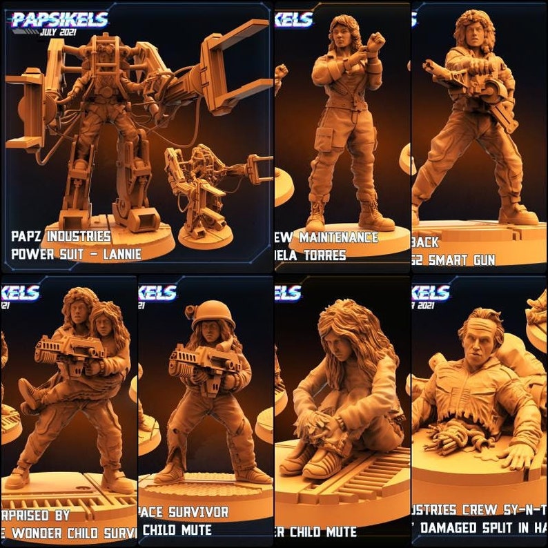 Alien Cargo Hold Drama Miniatures by Papsikels Miniatures Dnd, Dungeon ...
