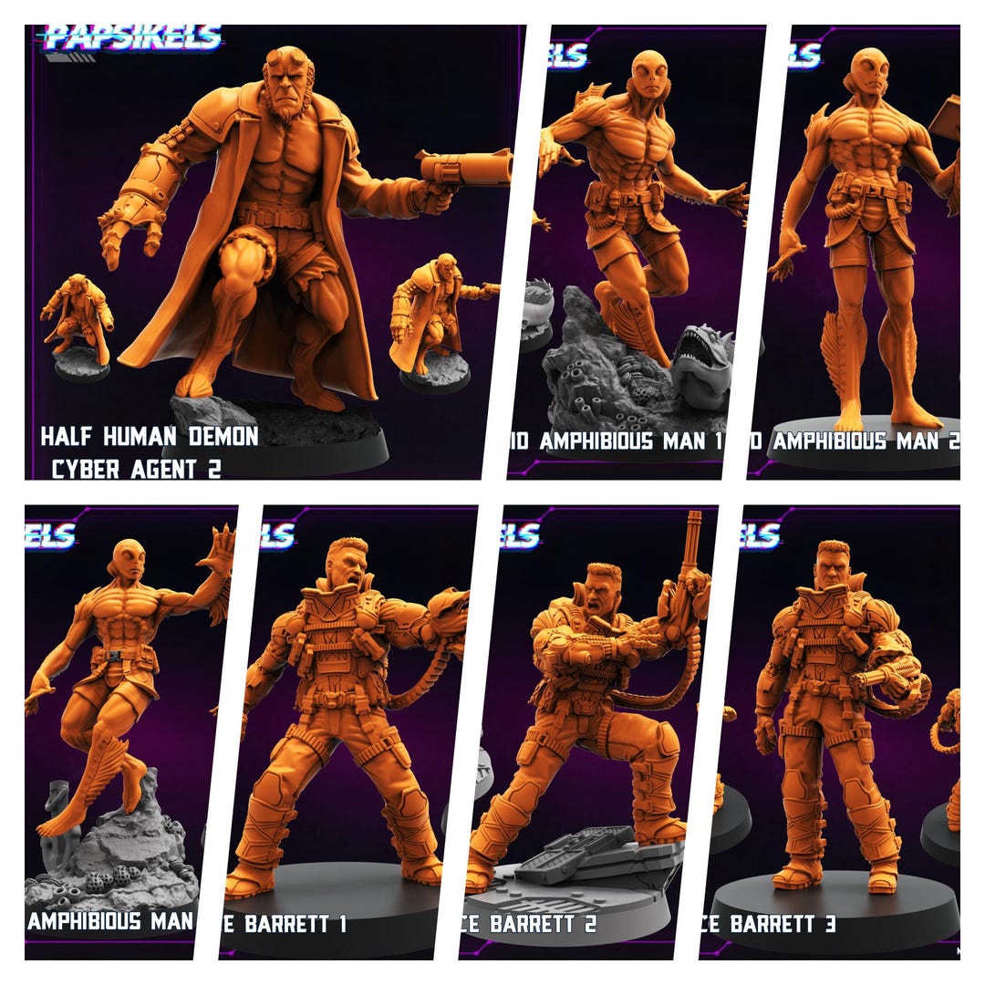 Heroic Colonial Mercs, Miniatures by Papsikels Miniatures Dnd, Dungeon ...