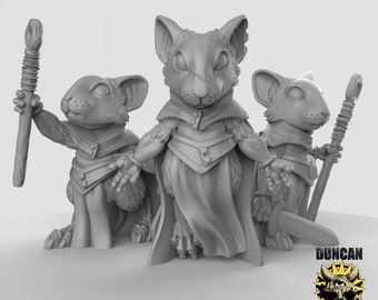 Water Mephit Miniature Set | 28mm-32mm | 3D Printed Resin Water Mephits ...