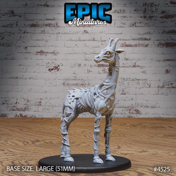 Giraffe Miniature | 28mm-32mm | 3D Printed Resin Giraffe Animal Figure ...
