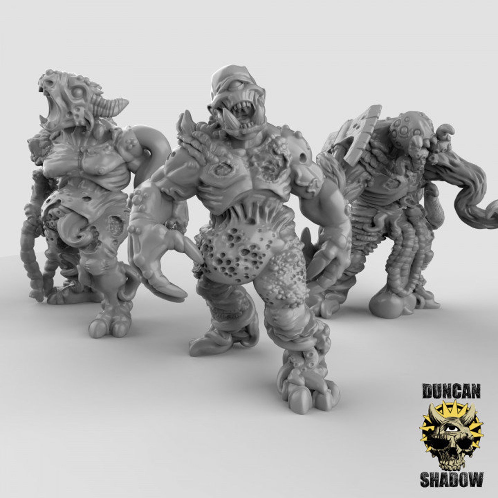 Plague Demon Miniatures | 28mm-32mm | Unpainted Resin Plague Demons ...
