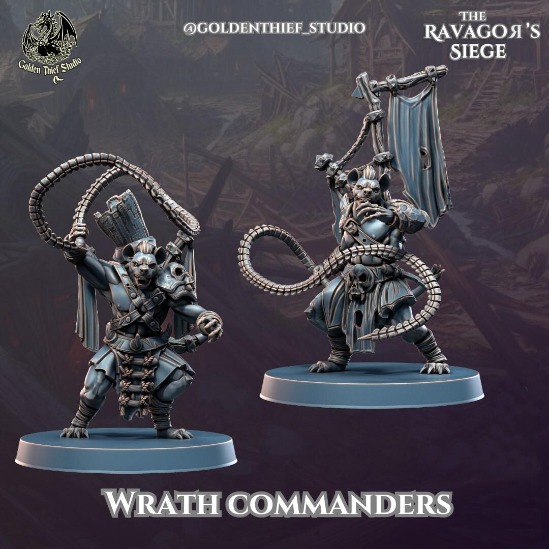 32mm, 28mm, Wrath Commanders, Ravegors Siege, Golden Thief Studio , Role Playing Games Miniature ...