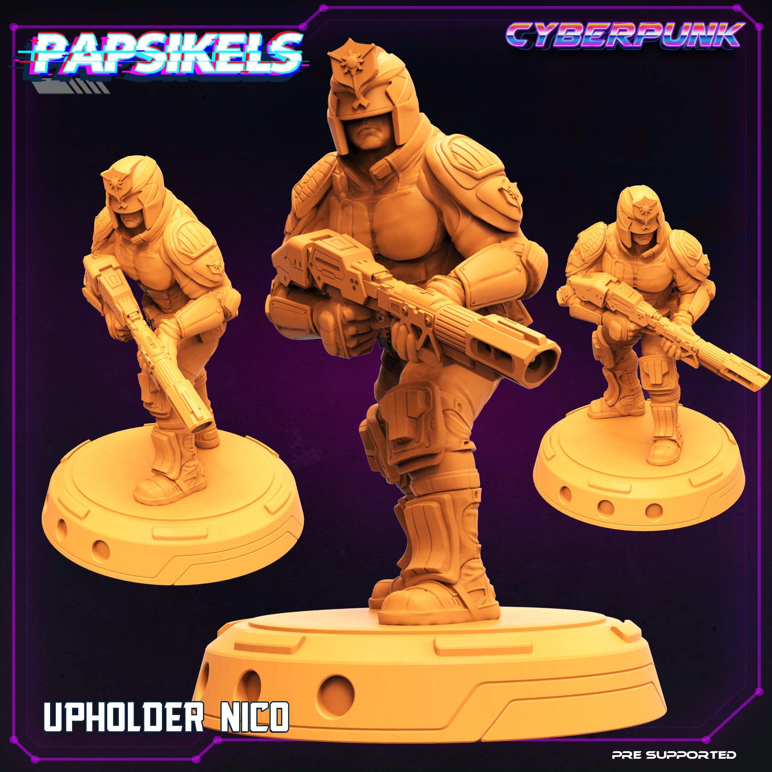 Law Upholders Miniature Set, Sci-fi Tabletop RPG - Etsy