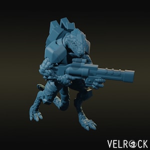 Sci-fi Lizardmen Miniatures Squad – Alien Reptilian Army Figures for ...