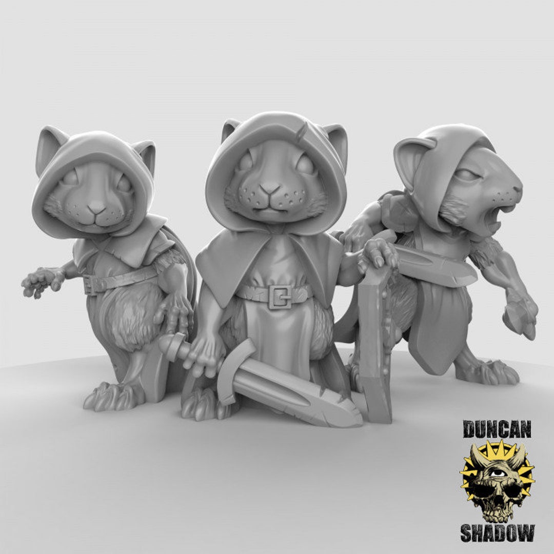 D0331-D0333 Duncan Shadow Mouse Folk Ranger Dnd, Dungeon and Dragon ...