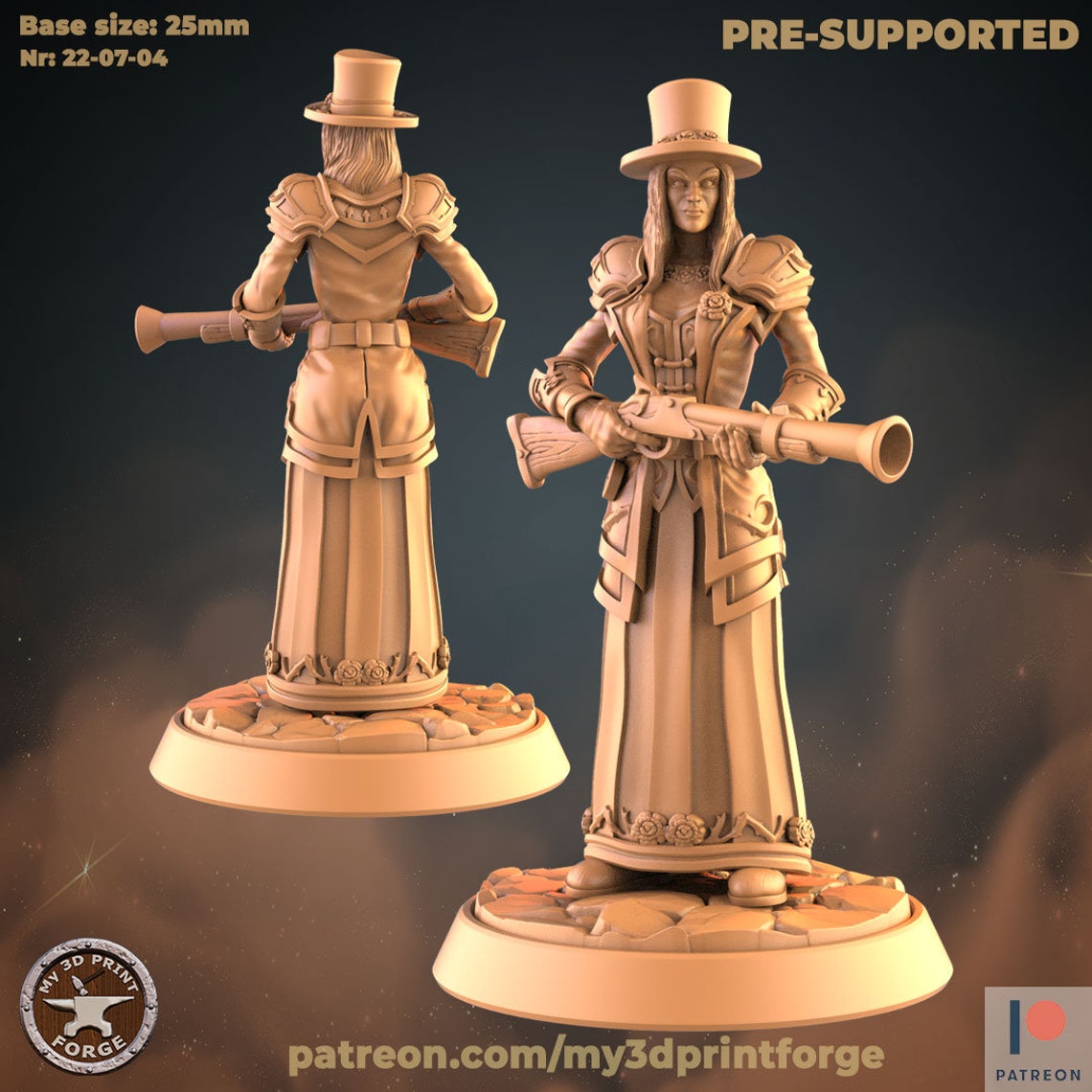 Werewolf Steampunk Miniature | 28mm-32mm | Resin 3D Printed Lycanthrope ...