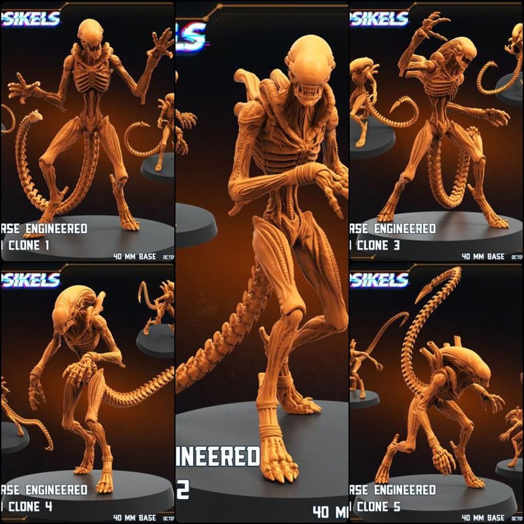 Alien Romus Reverse Engineered Xeno Clone Miniatures by Papsikels ...