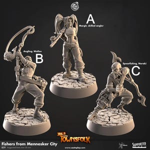 Villagers From Mennesker City Miniatures for Dungeons and Dragons, RPG ...