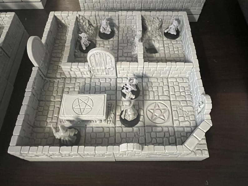Dungeon Blocks Ritual Room Set – Modular 3D Printed Dungeon Tiles for ...