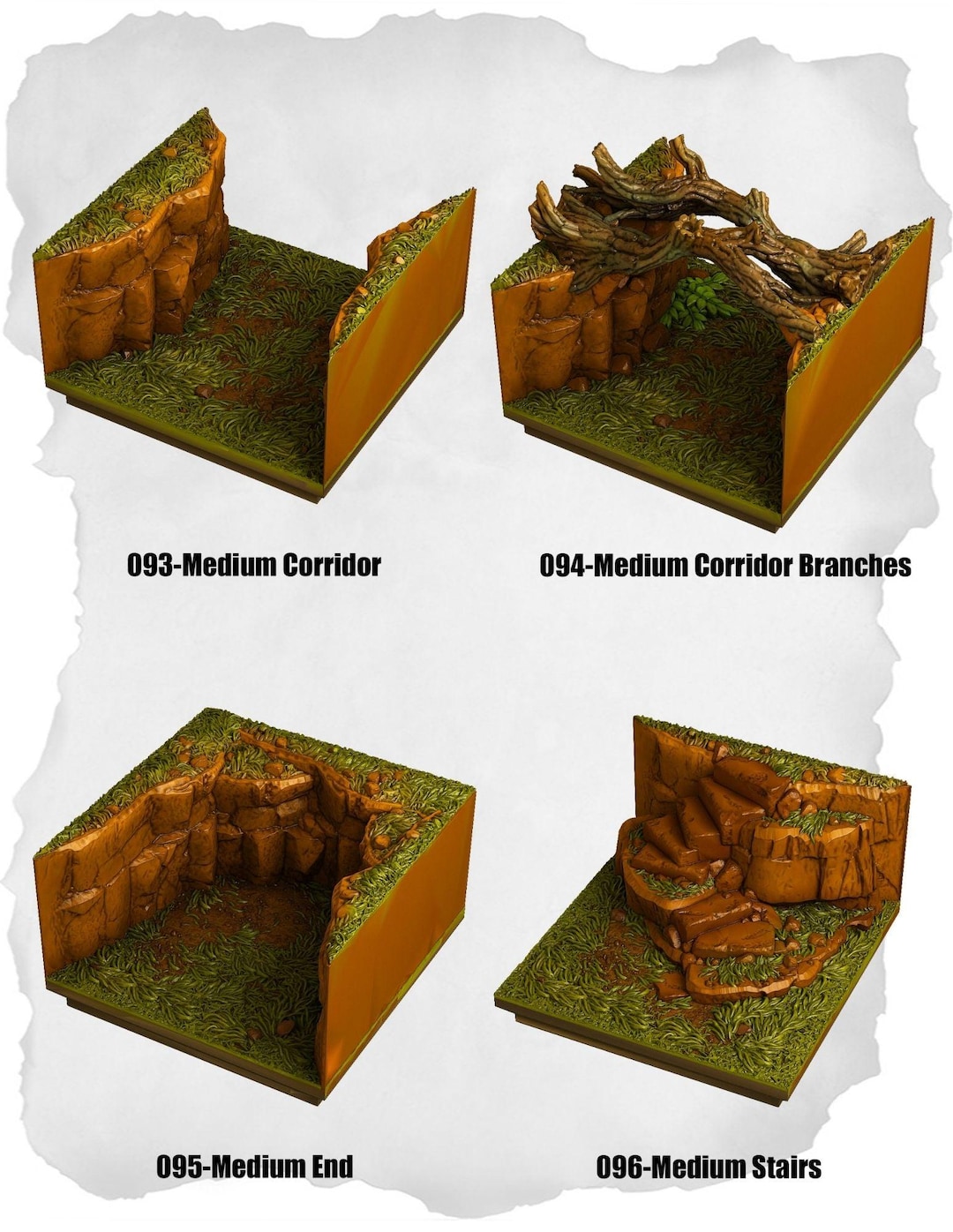 Highland Terrain – Corridor Pack for Dnd Tiles - Etsy