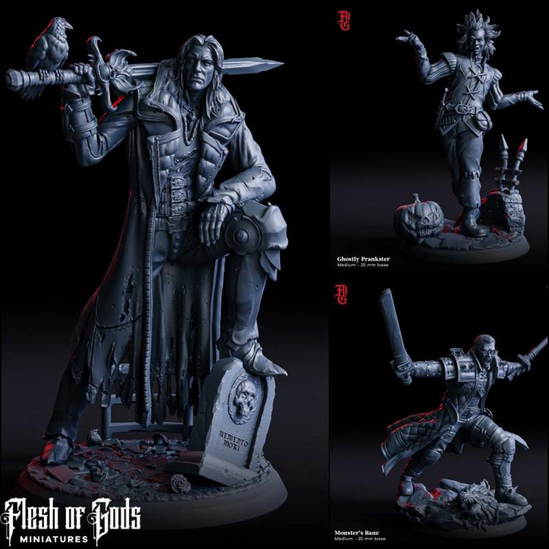 The Crow Avenger, the Ghostly Prankster, the Monster's Bane, 32mm Scale ...