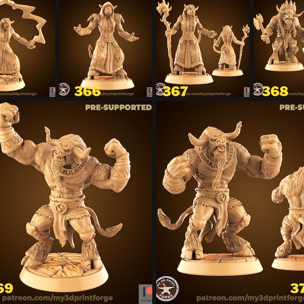 Werewolf Set 2, by My3dprintforge Dnd, Dungeon and Dragon Mini ...