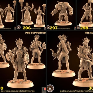 Troll Tribe Miniature | 28mm-32mm | Resin 3D Printed Troll Warrior | D ...