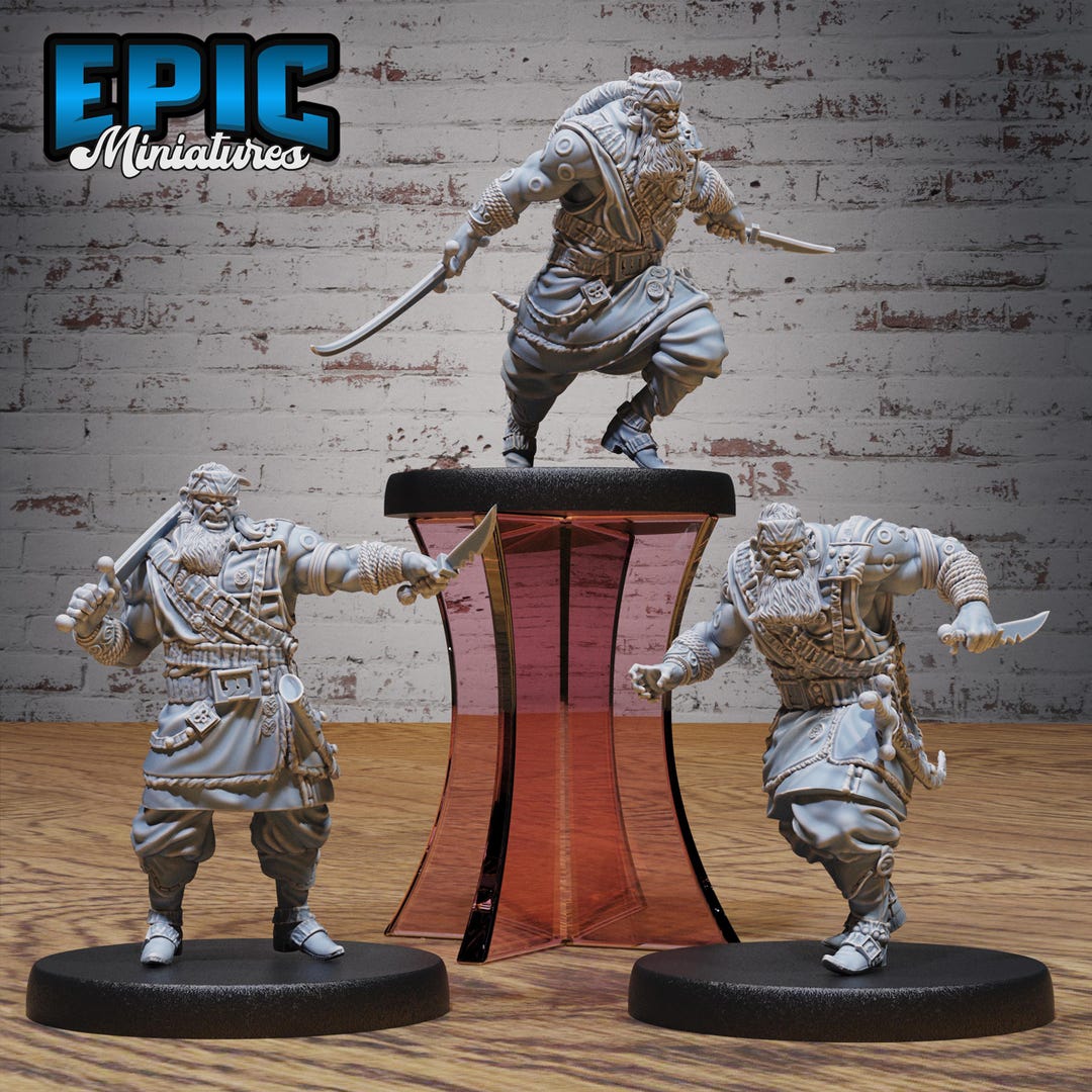Coast Bandit Miniature | 28mm & 32mm Scale Coastal Thief Figure for Dnd ...
